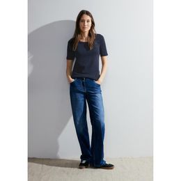 Cecil Damen T-Shirt &raquo;Style Lena&laquo; mit klassischem Rundhalsausschnitt blau XL (44)
