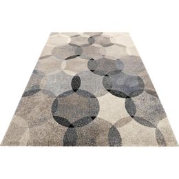 Esprit Teppich &raquo;Modernina ESP-3378&laquo; rechteckig 13 mm H&ouml;he weicher Kurzflor in modernem Design, Wohnzimmer, Schlafzimmer, bunt blau Kunstfaser B : 80cm 1 Stk.