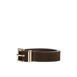 Tommy Hilfiger Damen Lederg&uuml;rtel &raquo;SQUARE&laquo; Regular fit und gr&ouml;&szlig;enverstellbar braun 90