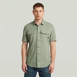 G-Star Raw G-Star Herren G-STAR Kurzarmhemd &raquo;Marine Slim Shirt&laquo; mit aufgesetzten Taschen XL, N-Gr