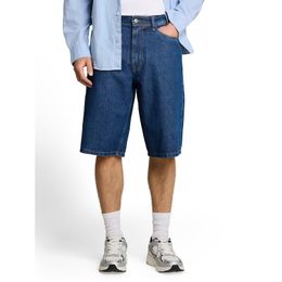 Tom Tailor Denim Herren Tom Tailor Denim Jeansshorts aus Baumwolle, mit G&uuml;rtelschlaufen blau XL, N-Gr