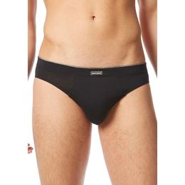 Bruno Banani Herren Slip &raquo;INFINITY&laquo; mit Markenpr&auml;gung am Bund schwarz M