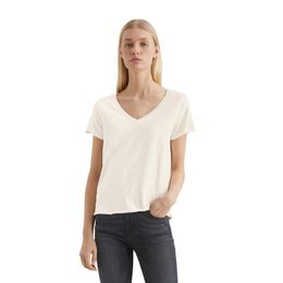 Marc O'Polo Marc O'polo Denim Damen Marc O'Polo DENIM T-Shirt mit abgerundetem V-Neck wei&szlig; L