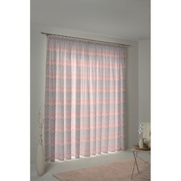 WIRTH Vorhang &raquo;Benewitz&laquo; Multifunktionsband 1 Stk. tlg. rot Jacquard, Baumwolle, Polyester 145cm, Multifunktionsband, 132cm