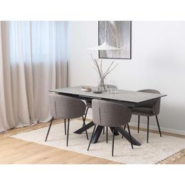 ACTONA GROUP Esstisch &raquo;Heaven,Tischplatte aus Keramik, ausziehbar - robust & pflegeleicht&laquo; Kratzfest, wasserabweisend, Sitzplatz f&uuml;r 4-8 Personen, B: 