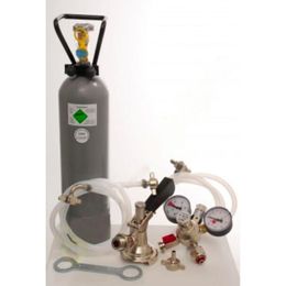 ich-zapfe Zubeh&ouml;rpaket f&uuml;r Pygmy 1-leitig mit 5 Liter Adapter, hochwertige Metallausf&uuml;hrung mit Bierabstellhahn ohne Co2 Flasche