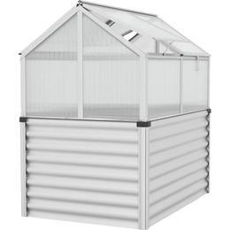 Vitavia Hochbeet &raquo;Zola&laquo; BxTxH: 89x127x135 cm, HKP 4mm silber B/H/T: 89cm x 134,5cm x 126,7cm