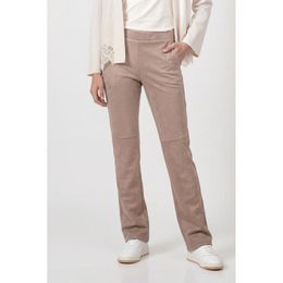 monari Damen Schlupfhose &raquo;Hose Velours 78cm&laquo; Regular fit mit elastischem Bund 42, N-Gr