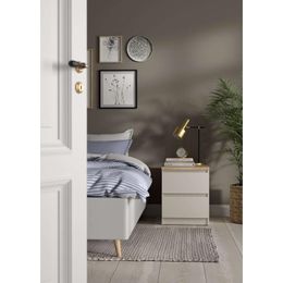 Home Affaire Nachttisch &raquo;Naia&laquo; Eleganter Nachttisch mit 2 Schubladen B/H/T: 40,4cm x 49,5cm x 50cm