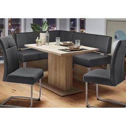 OTTO home Eckbank &raquo;Rab&laquo; in 2 Breiten (180 oder 200 cm), Bezug in verschiedenen Qualit&auml;ten grau Polyester B/H/T: 180cm x 88cm x 140cm, Kunstleder, 