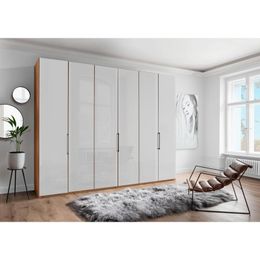 Wiemann Faltt&uuml;renschrank &raquo;Monaco&laquo; mit Glasfront sowie hochwertige Beschl&auml;ge braun Floatglas, Holzwerkstoff B/H/T: 295,2cm x 216cm x 58cm, T&uuml;ren: 6 Stk