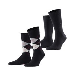 Burlington Herren Socken &raquo;Everyday Argyle Mix&laquo; 2 Paar, atmungsaktiv, Einheitsgr&ouml;&szlig;e 40-46, Argyle-Muster 40-46