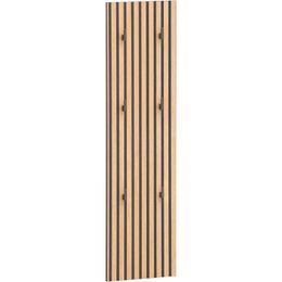 Welltime Garderobenpaneel &raquo;Katta, Hakenpaneel, Made in Germany, B: 24 cm&laquo; Solide Verarbeitung - Dieses Produkt ist in Deutschland gefertigt braun 