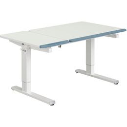 Paidi Schreibtisch &raquo;TEENIO GT in verschiedenen Ausf&uuml;hrungen, mitwachsend & ergonomisch&laquo; B/H/T ca. 130/53-79/75 cm, Kreidewei&szlig;, h&ouml;henverstellbarer 