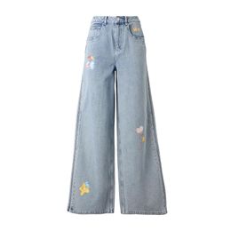 adidas originals Jeans female size 31 Dusty blue / Yellow / Light red / White