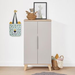Paidi Standregal &raquo;FIENE in Grau, 2 T&uuml;ren mit Soft-Close, 6 F&auml;cher&laquo; stabiles und langlebiges Regal aus Holz, gepr&uuml;fte Qualit&auml;t grau B/H/T: 120cm x 66cm