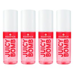 Essence Damen K&ouml;rperspray &raquo;JUICY BOMB sweet drop body mist 101&laquo; 4 tlg. rot Einheitsgr&ouml;&szlig;e