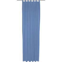 WIRTH Vorhang &raquo;Umea&laquo; Schlaufen 1 Stk. tlg. blau Jacquard, Polyester 145cm, Schlaufen, 132cm