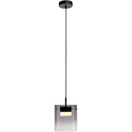 JUST LIGHT LED Deckenleuchte &raquo;ELIO&laquo; LED-Board 1 Stk. Warmwei&szlig; 3-Stufen Dimmer, Switchmo schwarz 1, &Oslash; 16cm H: 60cm, 1 Stk.