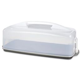 Xavax Kuchentransportbox &raquo;Kuchentransportbox, eckig&laquo; Kuchenbeh&auml;lter transparent Kunststoff B/H/L: 36cm x 9cm x 15cm