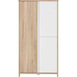 Babyzimmer-Komplettset &raquo;Sasha&laquo; Set, Bett, Wickelablage, Kleiderschrank, Kommode und kleines B&uuml;cherregal, 5 Stk. tlg. wei&szlig; ohne Matratze, B/H: 70cm x 