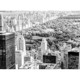 papermoon Fototapete &raquo;New York Schwarz & Wei&szlig;&laquo; schwarz Vlies B/L: 2,5m x 1,86m, Bahnen: 5 Stk.