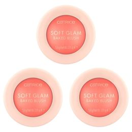 Catrice Damen Rouge &raquo;Soft Glam Baked Blush&laquo; Aufbaubare Deckkraft &ndash; von zarter Farbe bis hin zu intensivem Strahlen rosa 16,8 g