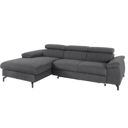 COTTA Ecksofa &raquo;Kitty L-Form, B: 242 cm&laquo; mit Kopfteilverstellung, optional Schlaffunktion & Bettkasten Microfaser (100% Polyester);Flachgewebe (100% 
