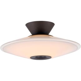 Paul Neuhaus LED Deckenleuchte &raquo;ELIPSA&laquo; LED-Board 1 Stk. Warmwei&szlig; Dimmf&auml;hig &uuml;ber separaten Tronicdimmer, Opalglas schwarz 1, &Oslash; 35cm H: 14,8cm, 1 Stk.