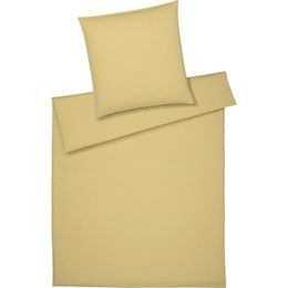 Elegante Bettw&auml;sche &raquo;Crisp&laquo; 2 Stk. angenehmes Hautgef&uuml;hl beige Washed Cotton, Obermaterial: 100% Baumwolle B/L: 135cm x 200cm, 1 Stk., 1 Stk., Washed Cotton, B