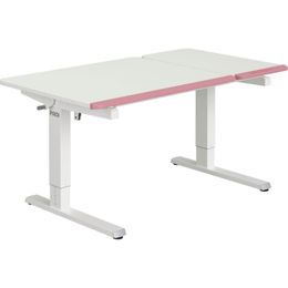Paidi Schreibtisch &raquo;TEENIO GT in verschiedenen Ausf&uuml;hrungen, mitwachsend & ergonomisch&laquo; B/H/T ca. 130/53-79/75 cm, Kreidewei&szlig;, h&ouml;henverstellbarer 