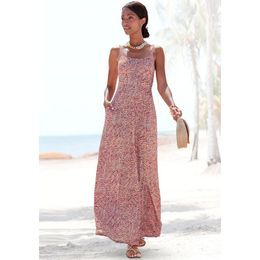 Vivance Damen Maxikleid &raquo;mit grafischem Alloverdruck und Taschen&laquo; Eingrifftaschen langes Sommerkleid, Strandkleid, Druckkleid, Viskosekleid, 