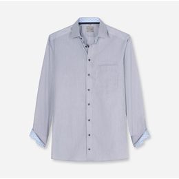 OLYMP Herren OLYMP Langarmhemd &raquo;Luxor&laquo; Businesshemd, comfort fit, New Kentkragen grau 41, Verl&auml;ngerter Arm