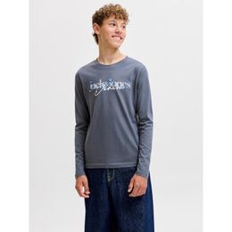 Jack & Jones Jack & Jones Junior Kinder Langarmshirt &raquo;JJTOM TEE LS CREW NECK JNR&laquo; Baumwolle, regular fit grau 176