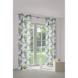 WIRTH Vorhang &raquo;Molinella&laquo; &Ouml;sen 1 Stk. tlg. blau Polyester 150cm, &Ouml;sen, 145cm