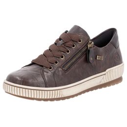 Remonte Damen Plateausneaker , Freizeitschuh, Halbschuh, Schn&uuml;rschuh mit Au&szlig;enrei&szlig;verschluss braun 42