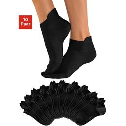 Kangaroos Damen Kangaroos Sneakersocken &raquo;Damen Sneaker Socken Kurze Socken Sportsocken Fitness Reisen Alltag&laquo; Packung, 10 Paar tlg. mit erh&ouml;htem 
