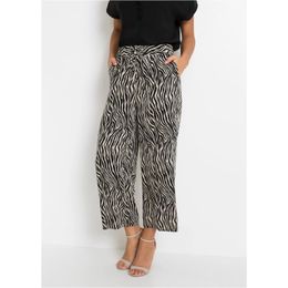 bonprix Damen bonprix Culotte aus Viskose, mit elastischem Gummibund, lockere Passform schwarz 40, N-Gr