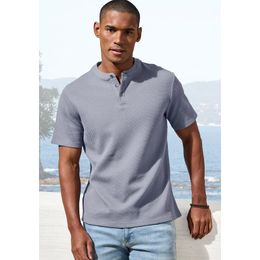 John Devin Herren T-Shirt &raquo;Kurzarm-Poloshirt aus Struktur-Qualit&auml;t&laquo; mit modischem Stehkragen und Knopfleiste XXL (60/62)