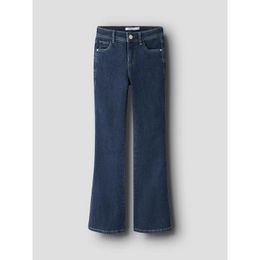 name it M&auml;dchen Bootcut-Jeans &raquo;NKFPOLLY SKINNY BOOT JEANS 1142-AU NOOS&laquo; mit Stretch blau 134, N-Gr
