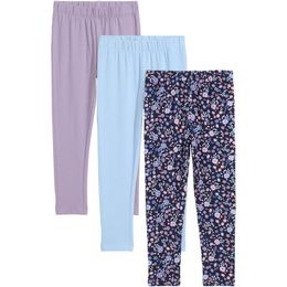 bonprix M&auml;dchen bonprix Leggings aus Baumwolle mit Elasthan, bequeme Passform bunt 116/122, N-Gr