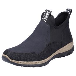 Rieker Damen Schlupfboots Slipper, Slip-on Sneaker, Stiefelette mit MemoSoft-Innensohle schwarz 38