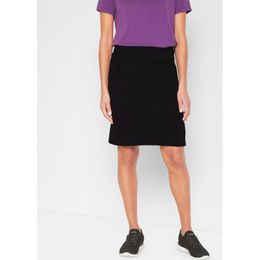 bonprix Damen bonprix Jerseyrock aus Jersey, schmale Passform, mit integrierter Radlerhose schwarz 56/58 (XXXL)