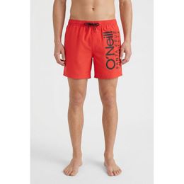 O`Neill O'neill Herren O'Neill Badeshorts &raquo;ORIGINAL CALI 16'' SWIMSHORTS&laquo; mit elastischem Bund, normale Passform rot S (48), N-Gr