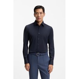 BOSS Herren BOSS Businesshemd &raquo;HANK&laquo; Slim-Fit, aus funktionalem Stretch-Twill, Kentkragen 45, N-Gr