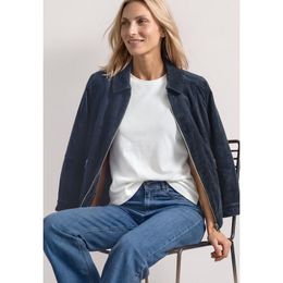 Street One Damen Street One Cordjacke ohne Kapuze 3/4 Arm Cordjacke mit Hemdkragen 34