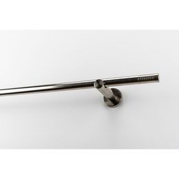 Garesa Gardinenstange &raquo;Alana&laquo; 1 l&auml;ufig-l&auml;ufig silber B/L: 140cm, 1 l&auml;ufig