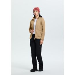 Icepeak Damen Fleecejacke &raquo;Icepeak AMYRY&laquo; mit Stehkragen, in normaler Passform beige XXL
