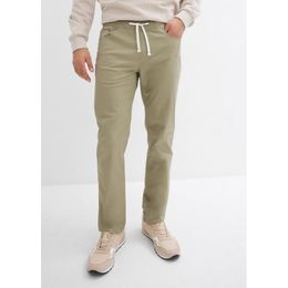 bonprix Herren bonprix Schlupfhose mit elastischem Bund, Regular Fit, aus Baumwolle und Elasthan beige 64, N-Gr