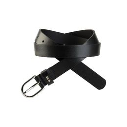 BOSS Damen BOSS Lederg&uuml;rtel &raquo;Scarlet-A&laquo; mit Logo-Schlaufe schwarz 100